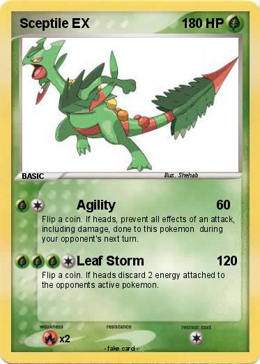 Pokémon Sceptile EX 10 10 - Agility - My Pokemon Card