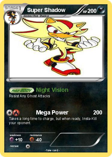 Pokémon Super Shadow 882 882 - Night Vision - My Pokemon Card