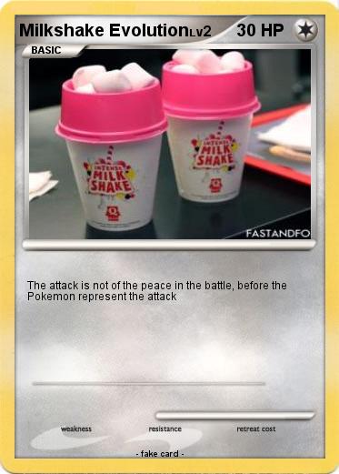 Pokémon Milkshake Evolution - My Pokemon Card