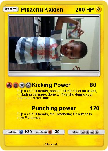 Pokémon Pikachu Kaiden - Kicking Power - My Pokemon Card