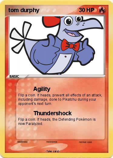 Pokémon tom durphy 2 2 - Agility - My Pokemon Card
