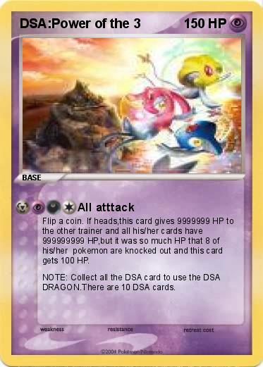Pokémon DSA Power of the 3 3 - All atttack - My Pokemon Card