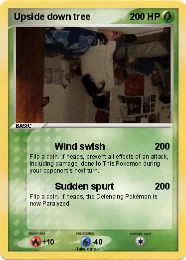Pokémon Upside down tree - Wind swish - My Pokemon Card