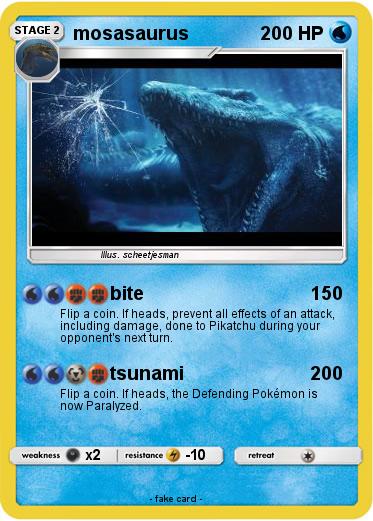 Pokémon mosasaurus 51 51 - bite - My Pokemon Card
