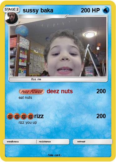 Pokémon sussy baka 256 256 - deez nuts - My Pokemon Card