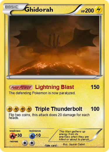 Pokémon Ghidorah 59 59 - Lightning Blast - My Pokemon Card