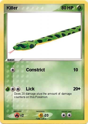 Pokémon Killer 3418 3418 - Constrict - My Pokemon Card