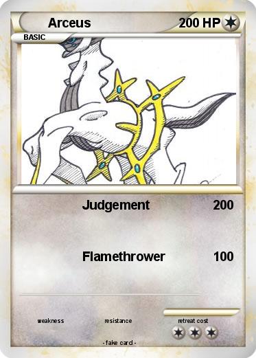 Pokémon Arceus 7362 7362 - Judgement - My Pokemon Card