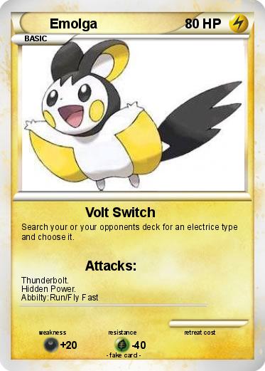 Pokémon Emolga 57 57 - Volt Switch - My Pokemon Card