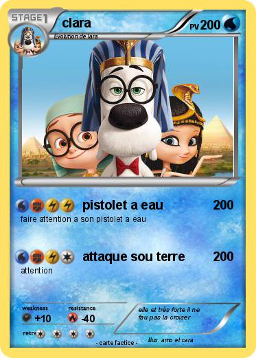 Pokémon clara 211 211 - pistolet a eau - Ma carte Pokémon