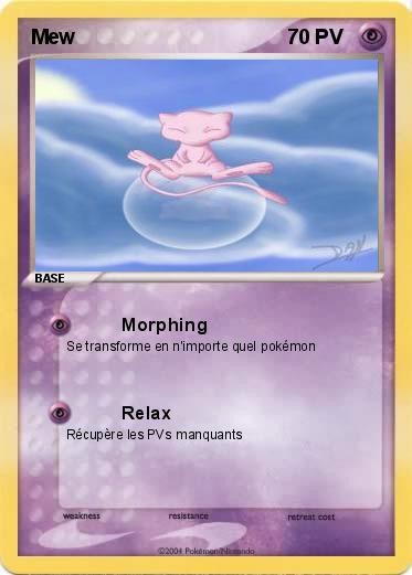 Pokémon Mew 972 972 - Morphing - Ma carte Pokémon