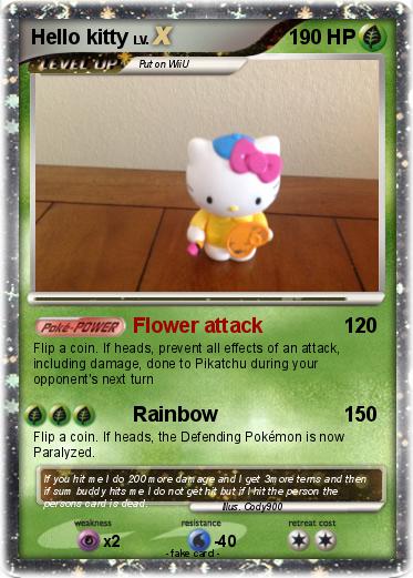 Pokémon Hello kitty 564 564 - Flower attack - My Pokemon Card