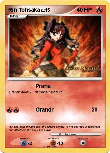 Pokémon Rin Tohsaka 1 1 - Prana - My Pokemon Card