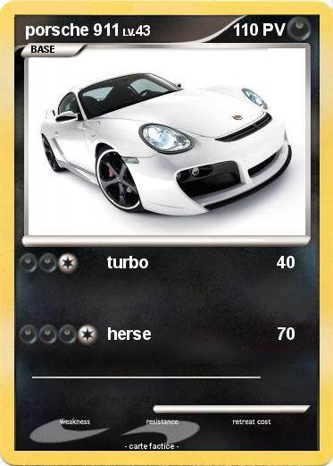 Pokémon porsche 911 29 29 - turbo - Ma carte Pokémon