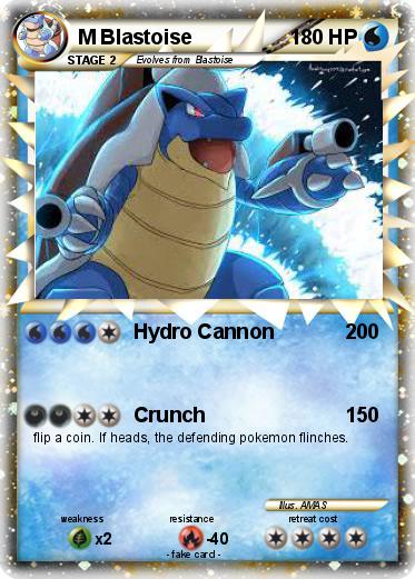Pokémon M Blastoise 85 85 - Hydro Cannon - My Pokemon Card