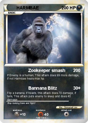 Pokémon HARMBAE - Zookeeper smash - My Pokemon Card