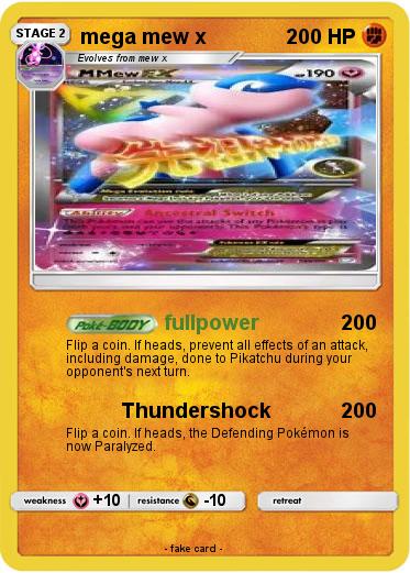 Pokémon mega mew x 7 7 - fullpower - My Pokemon Card