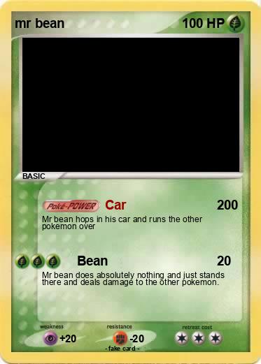 Pokémon mr bean 686 686 - Car - My Pokemon Card