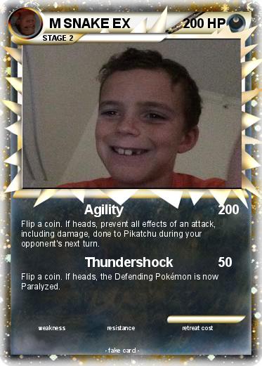 Pokémon M SNAKE EX 3 3 - Agility - My Pokemon Card