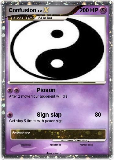 Pokémon Confusion 5 5 - Pioson - My Pokemon Card