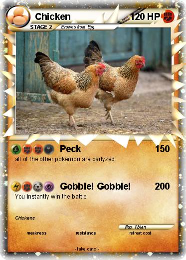 Pokémon Chicken 718 718 - Peck - My Pokemon Card