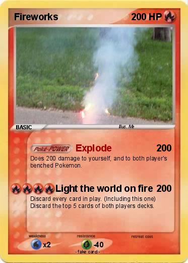 Pokémon Fireworks 18 18 - Explode - My Pokemon Card