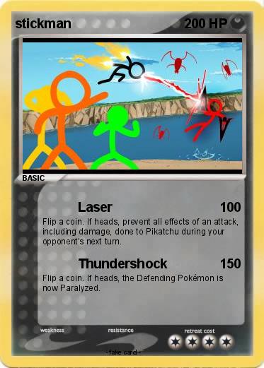 Pokémon stickman 292 292 - Laser - My Pokemon Card
