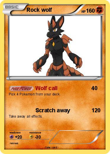 Pokémon Rock wolf - Wolf call - My Pokemon Card