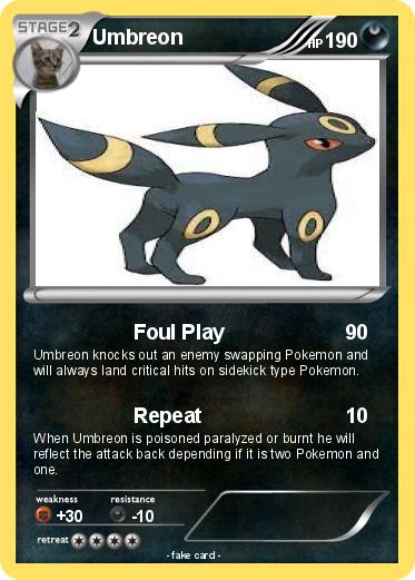 Pokémon Umbreon 1904 1904 - Foul Play - My Pokemon Card