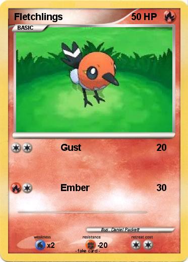 Pokémon Fletchlings - Gust - My Pokemon Card