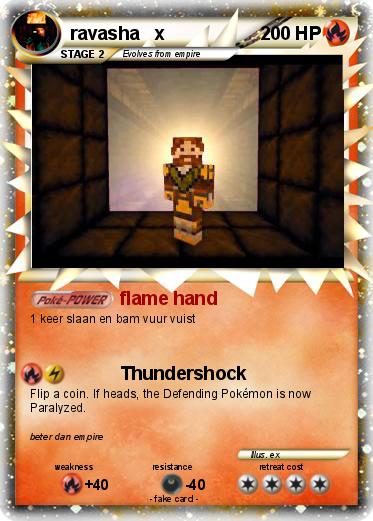 Pokémon ravasha x - flame hand - My Pokemon Card