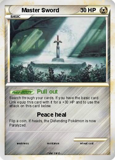 Pokémon Master Sword 24 24 - Pull out - My Pokemon Card