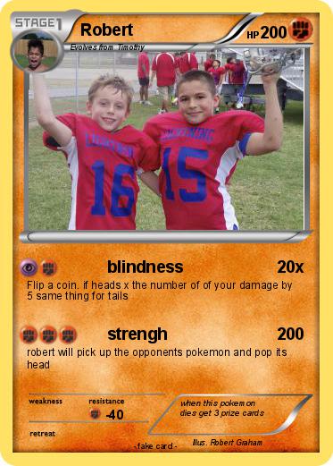 Pokémon Robert 390 390 - blindness - My Pokemon Card