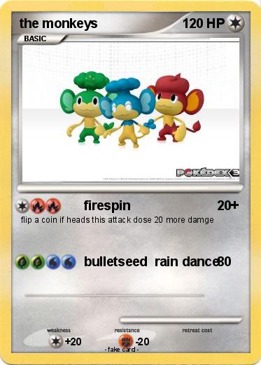 Pokémon the monkeys - firespin - My Pokemon Card
