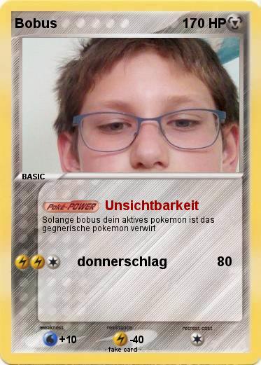 Pokémon Bobus - Unsichtbarkeit - My Pokemon Card