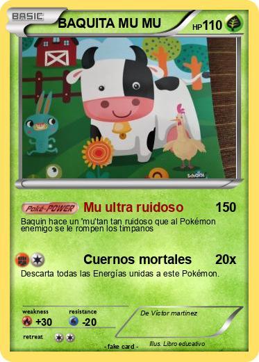 Pokémon BAQUITA MU MU - Mu ultra ruidoso - Mi carta pokémon