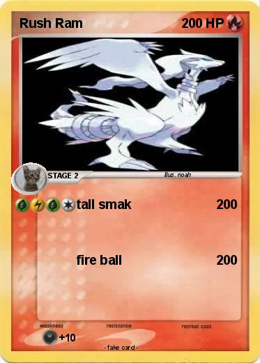 Pokémon Rush Ram - tall smak - My Pokemon Card