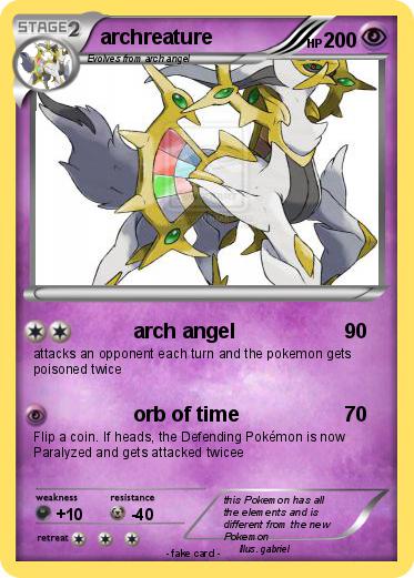 Pokémon archreature - arch angel - My Pokemon Card