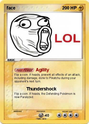 Pokémon face 361 361 - Agility - My Pokemon Card
