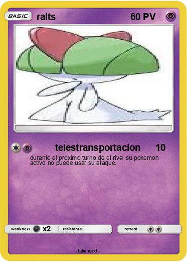 Pokémon ralts 152 152 - telestransportacion - Mi carta pokémon