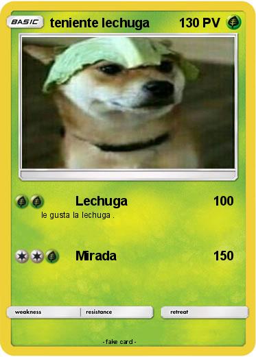 Pokémon teniente lechuga - Lechuga - Mi carta pokémon
