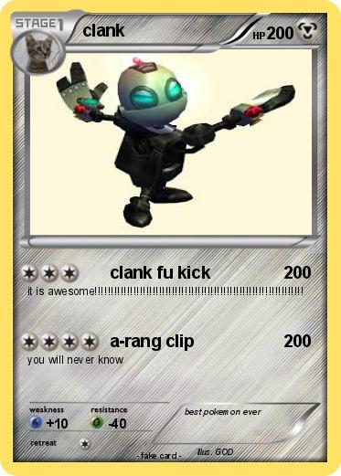 Pokémon clank 66 66 - clank fu kick - My Pokemon Card