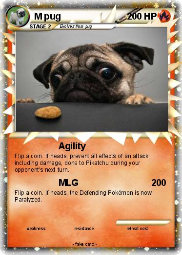 Pokémon M pug - Agility - My Pokemon Card