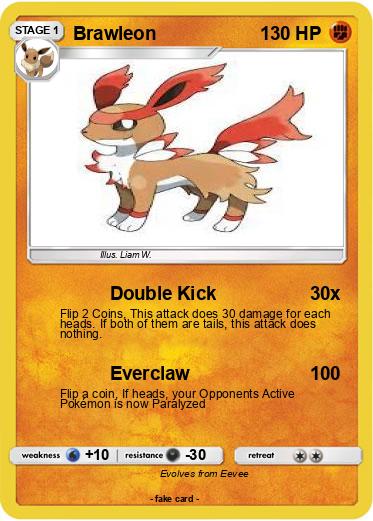 Pokémon Brawleon 36 36 - Double Kick - My Pokemon Card