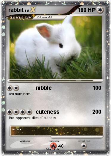 Pokémon rabbit 93 93 - nibble - My Pokemon Card