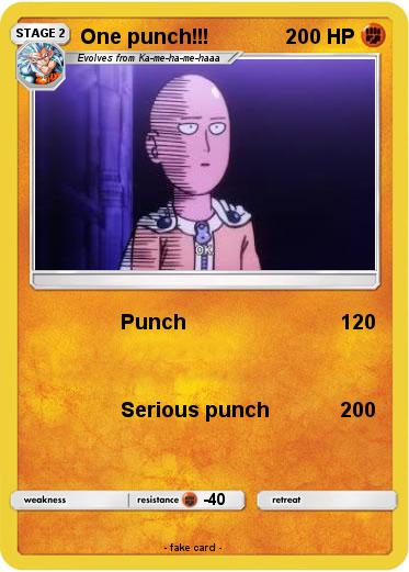 Pokémon One punch 76 76 - Punch - My Pokemon Card