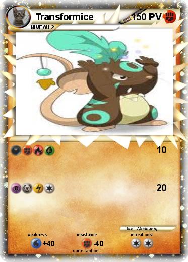 Pokémon Transformice - Ma carte Pokémon