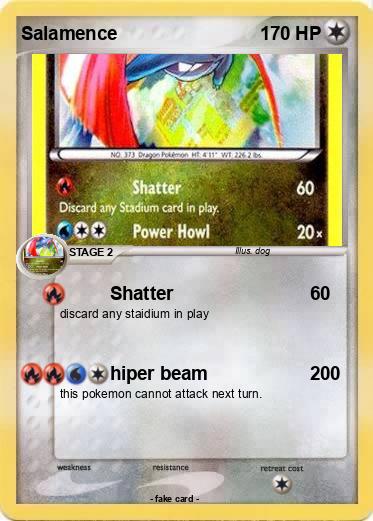 Pokémon Salamence 687 687 - Shatter - My Pokemon Card