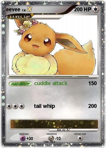 Pokémon eevee 2469 2469 - cuddle attack - My Pokemon Card
