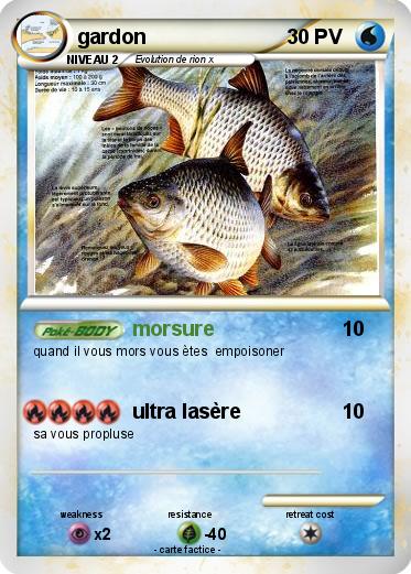 Pokémon gardon 5 5 - morsure - Ma carte Pokémon